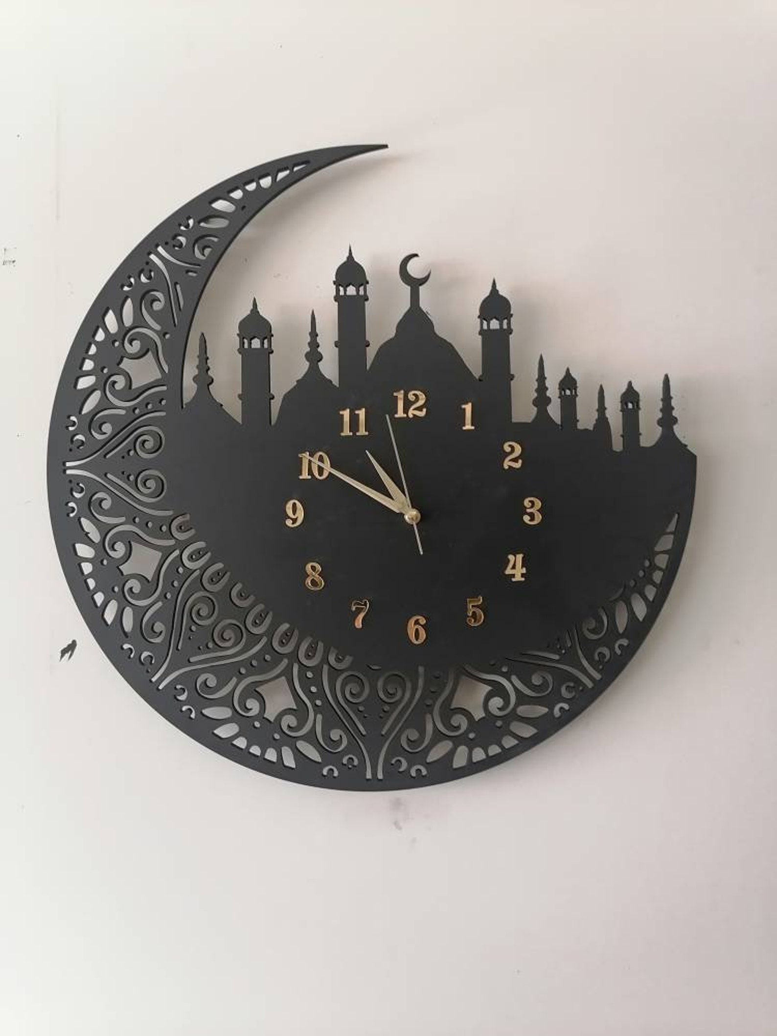 Wooden Islamic Wall Clock,islamic Clock, Islamic Wall Art, Islamic Home ...