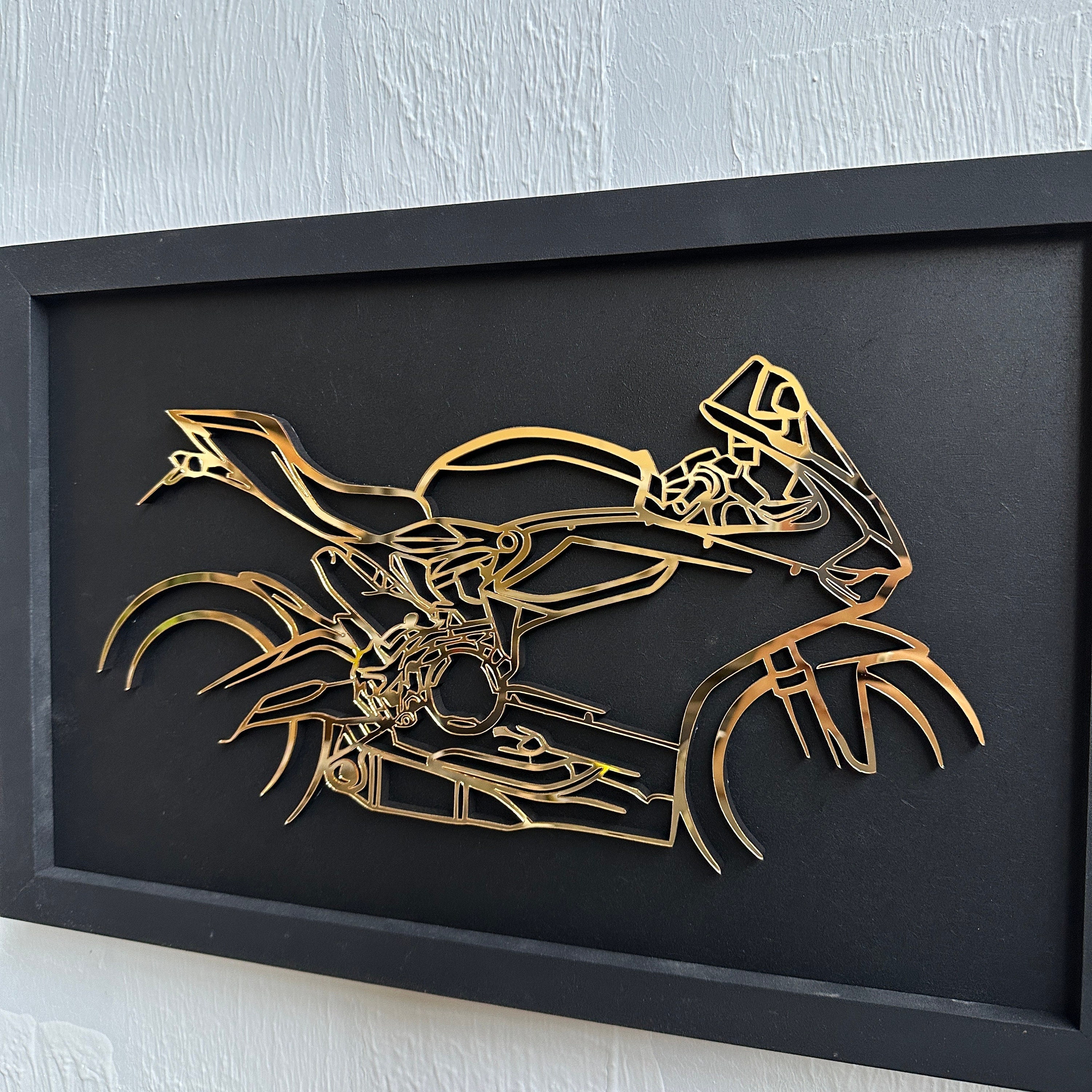 Wood Wall Art | Motorcycle Wall Decor | Custom Motorcycle Wall Art ...