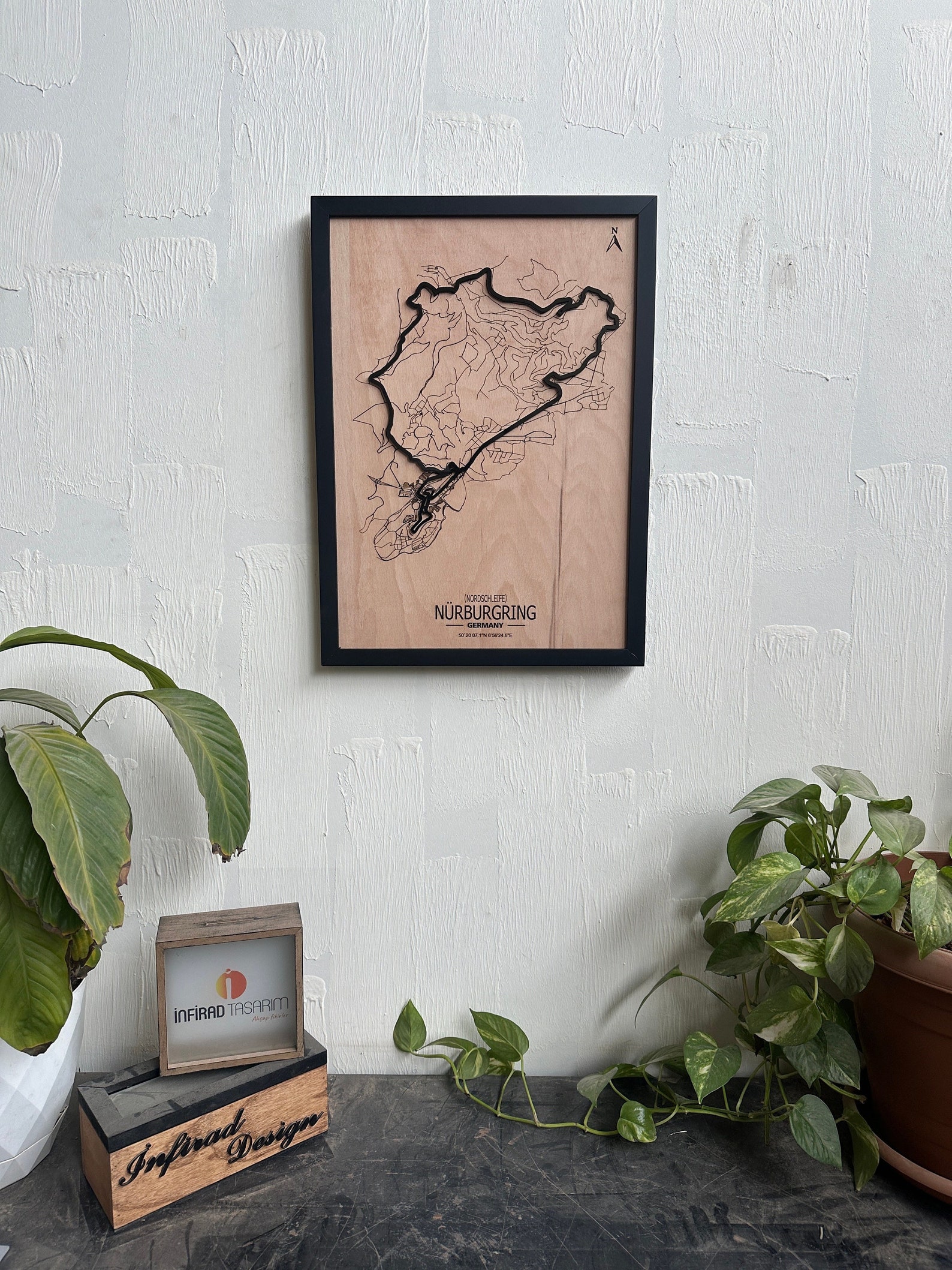 Nürburgring Nordschleife Race Track Wall Art | Laser Engraved Wood - Etsy