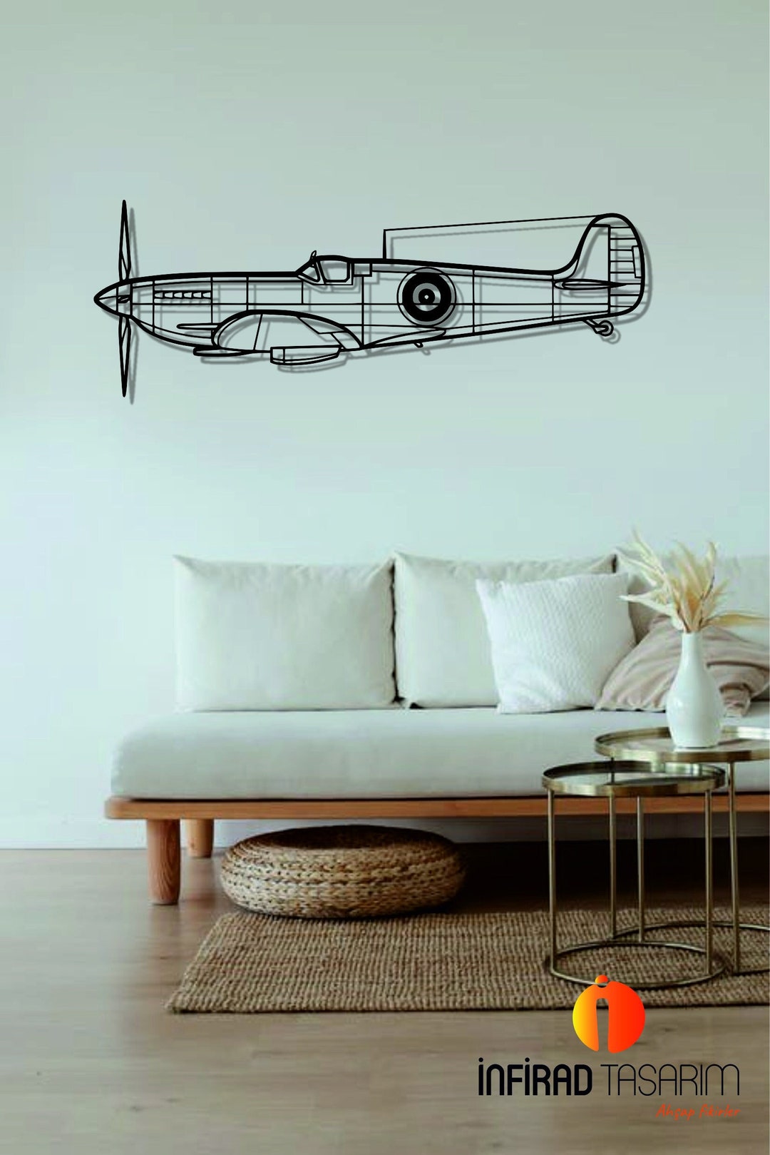 Spitfire MK IX ALT Airplanes Metal Wall Art | Airplanes Wall Art ...