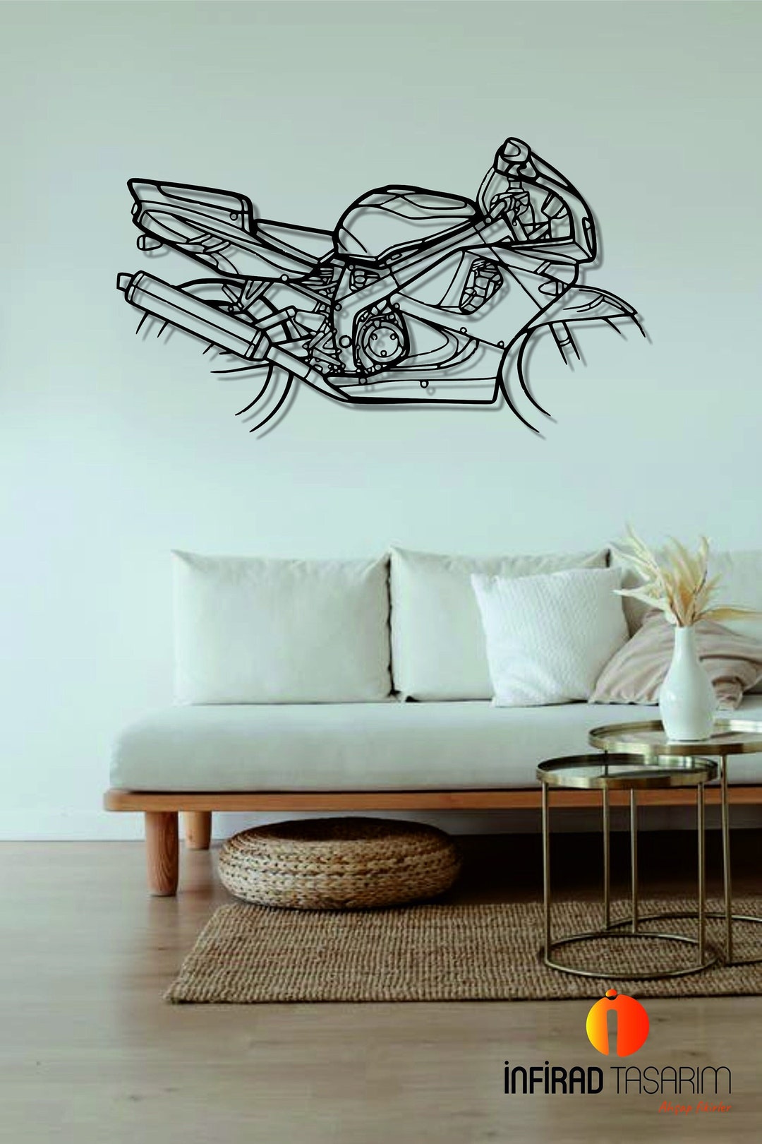 Motor Metal Wall Art | Motorcycle Wall Decor | Custom Motorcycle Wall ...