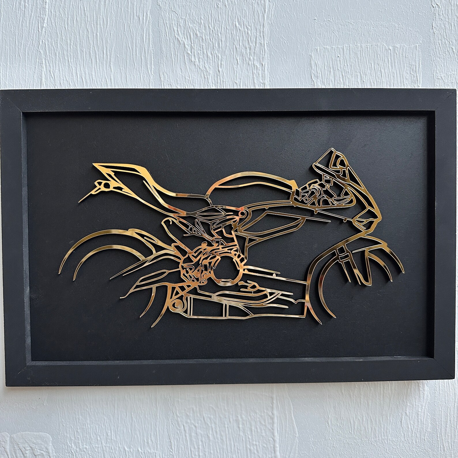 Wood Wall Art | Motorcycle Wall Decor | Custom Motorcycle Wall Art ...