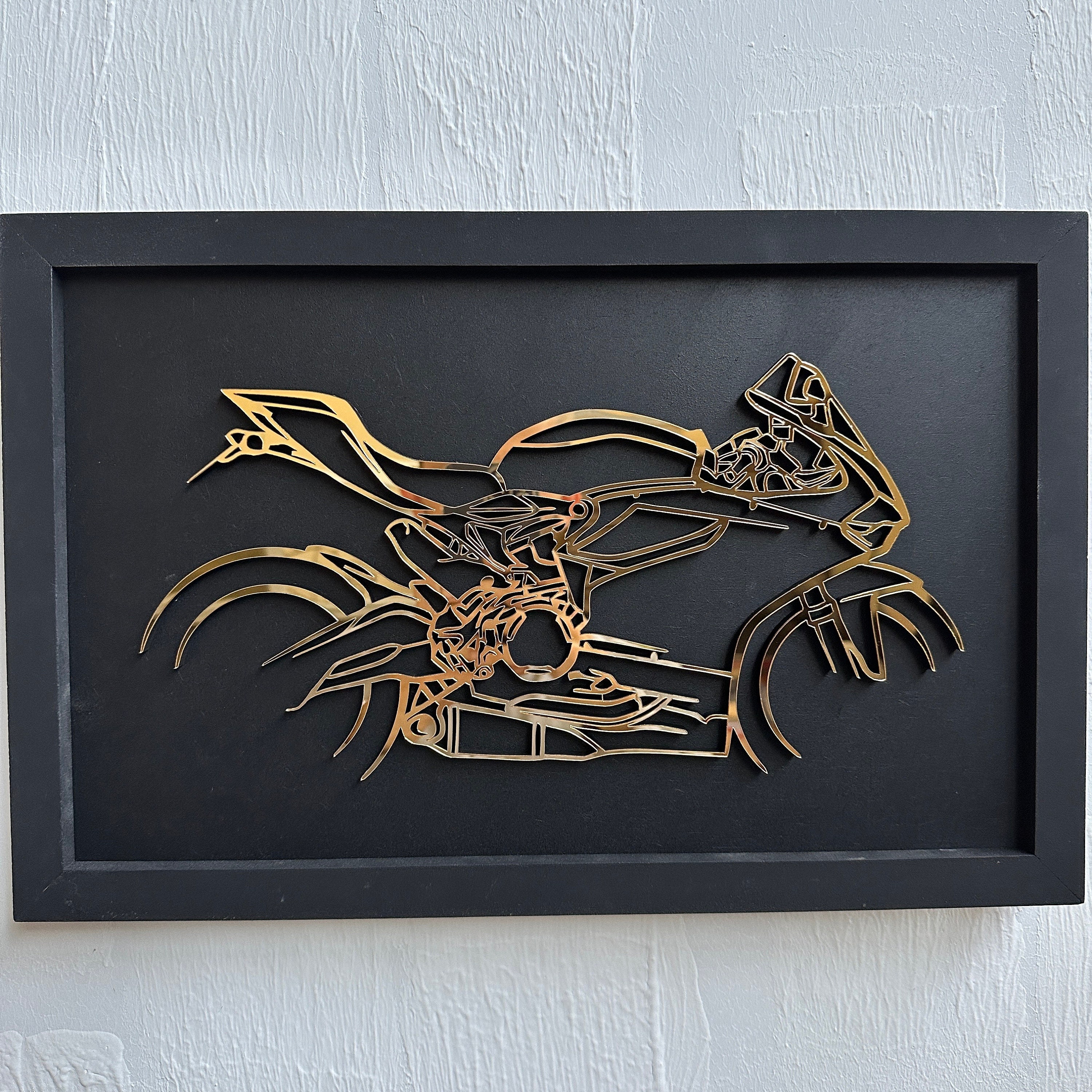 Wood Wall Art | Motorcycle Wall Decor | Custom Motorcycle Wall Art ...