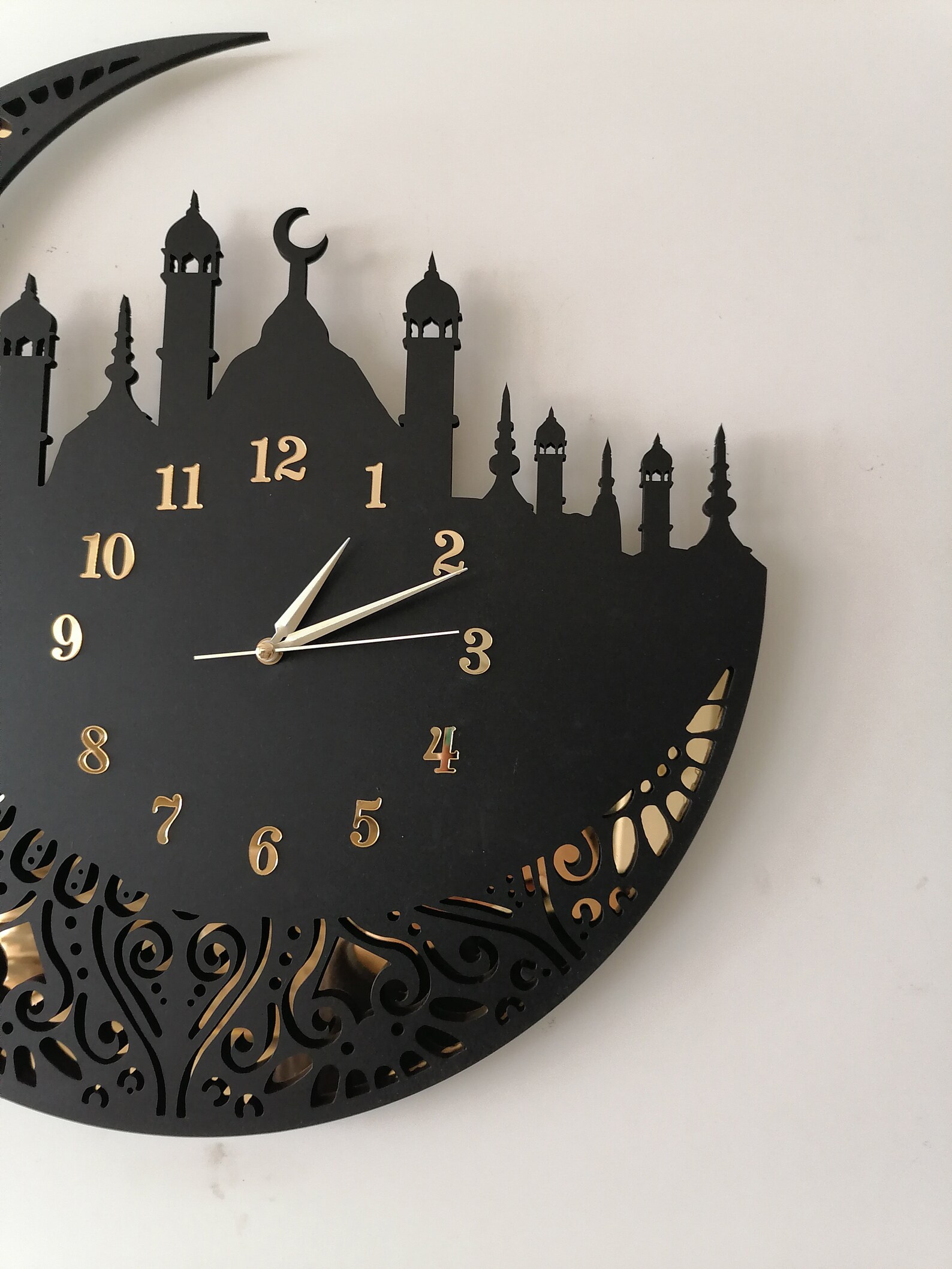 Wooden Islamic Wall Clockislamic Clock Islamic Wall Art | Etsy