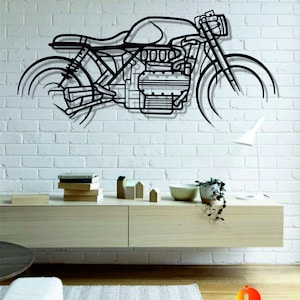 Motor Metal Wall Art | Motorcycle Wall Decor | Custom Motorcycle Wall ...