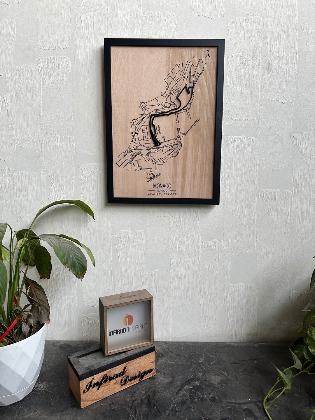 Circuit De Monaco Grand Prix De Monaco Formula 1 Laser Engraved Wood - Etsy