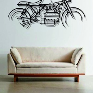 Motor Metal Wall Art | Motorcycle Wall Decor | Custom Motorcycle Wall ...