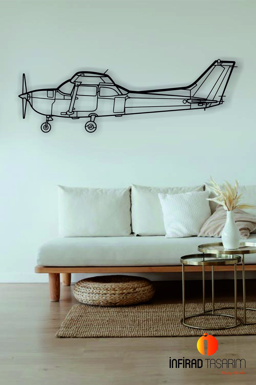 Skyhawk 172 Airplanes Metal Wall Art | Airplanes Wall Art | Airplanes ...