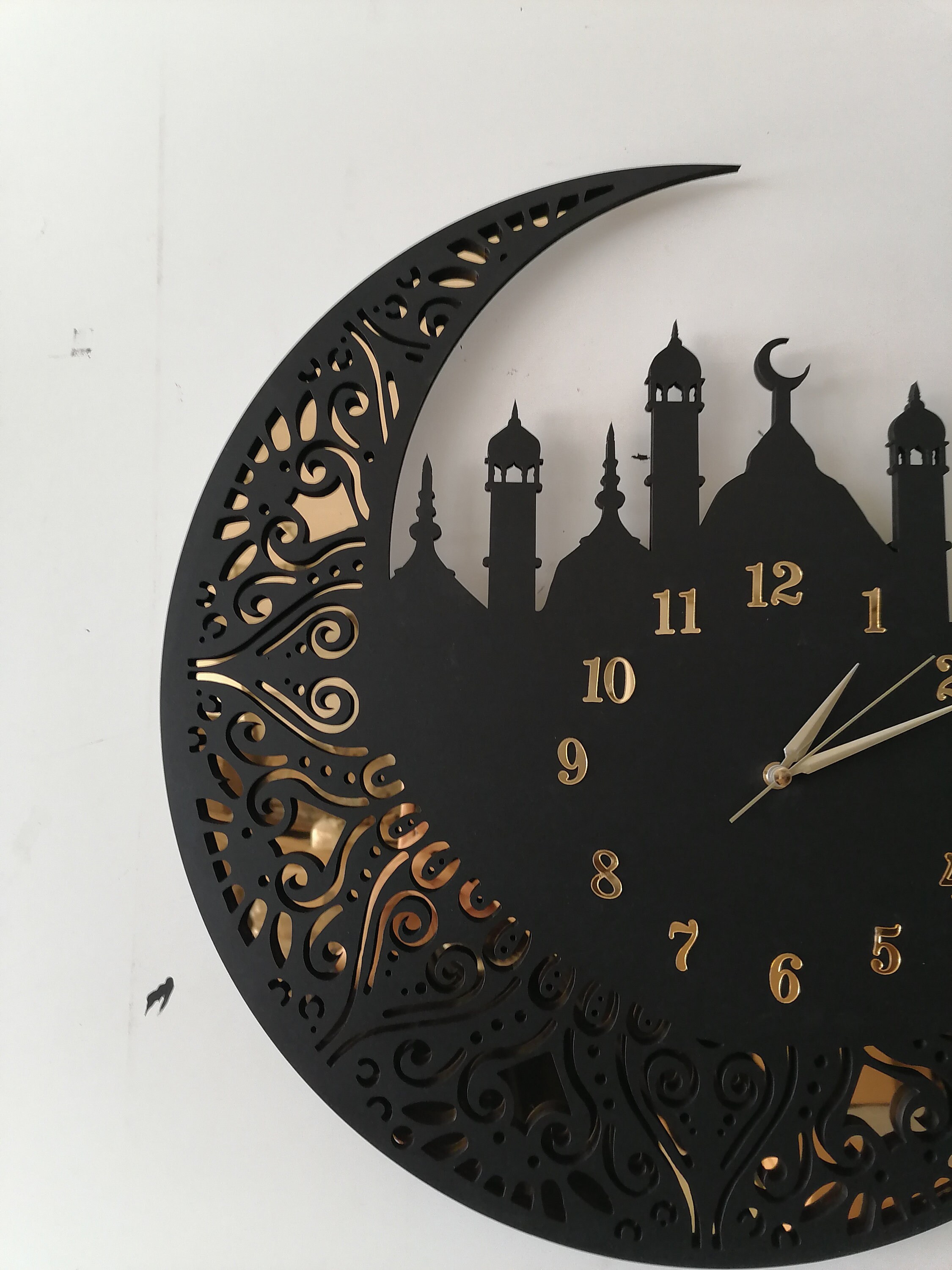 Wooden Islamic Wall Clock,islamic Clock, Islamic Wall Art, Islamic Home ...