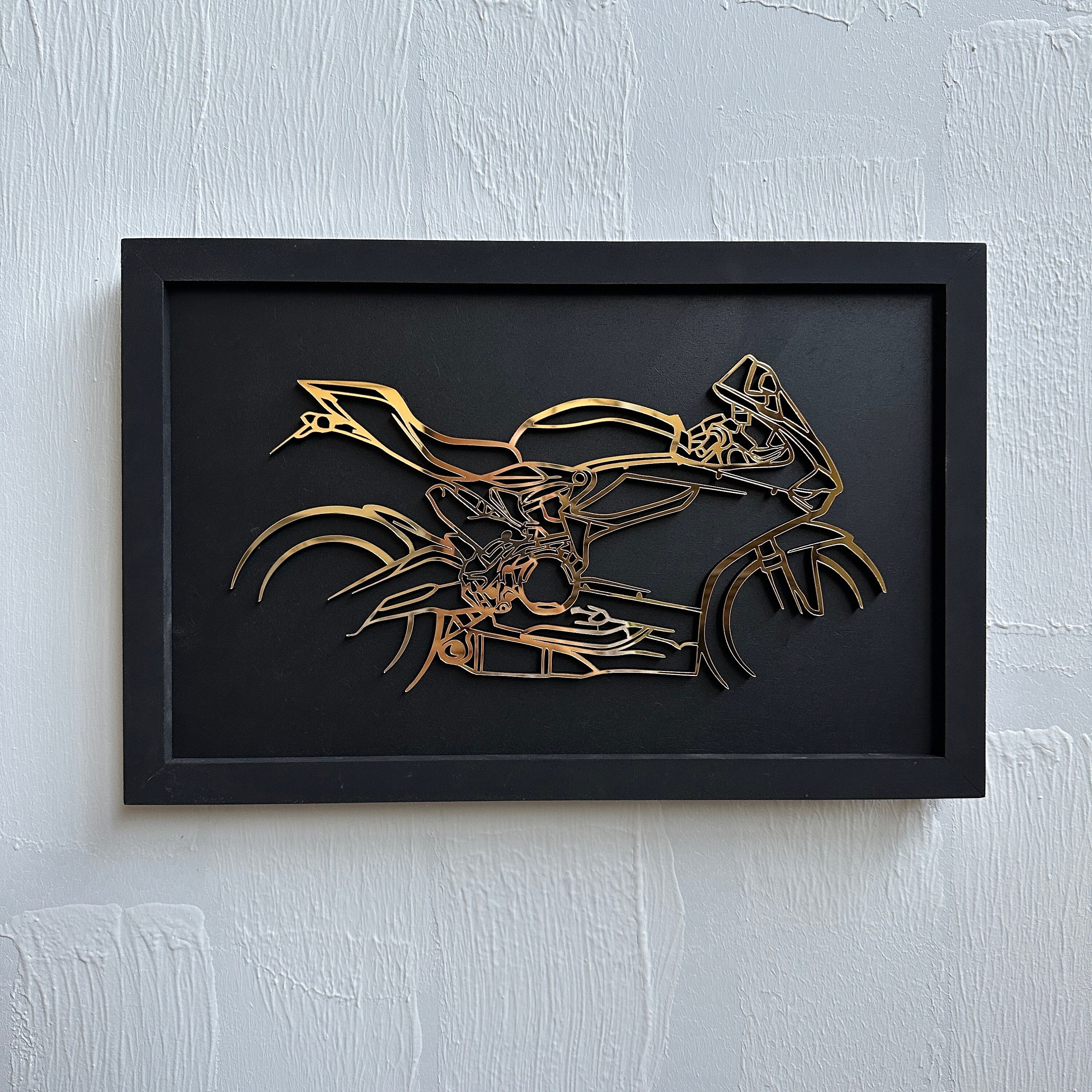 Wood Wall Art | Motorcycle Wall Decor | Custom Motorcycle Wall Art ...