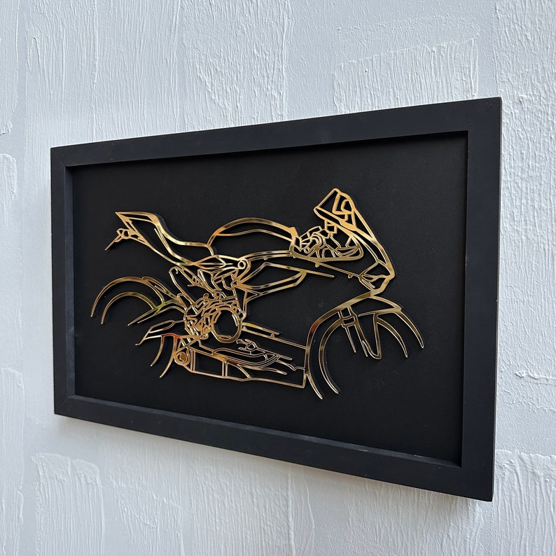 Wood Wall Art | Motorcycle Wall Decor | Custom Motorcycle Wall Art ...