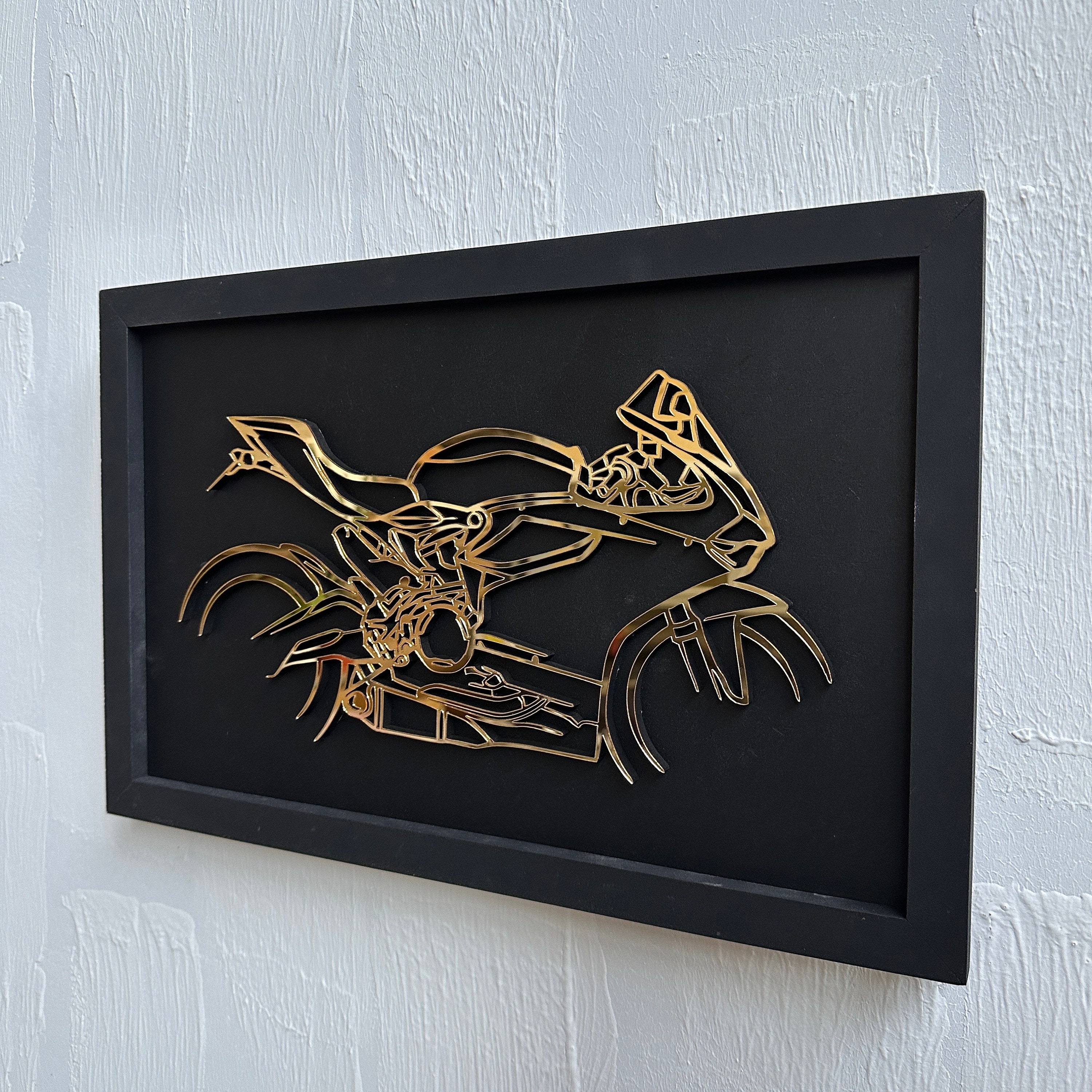 Wood Wall Art | Motorcycle Wall Decor | Custom Motorcycle Wall Art ...