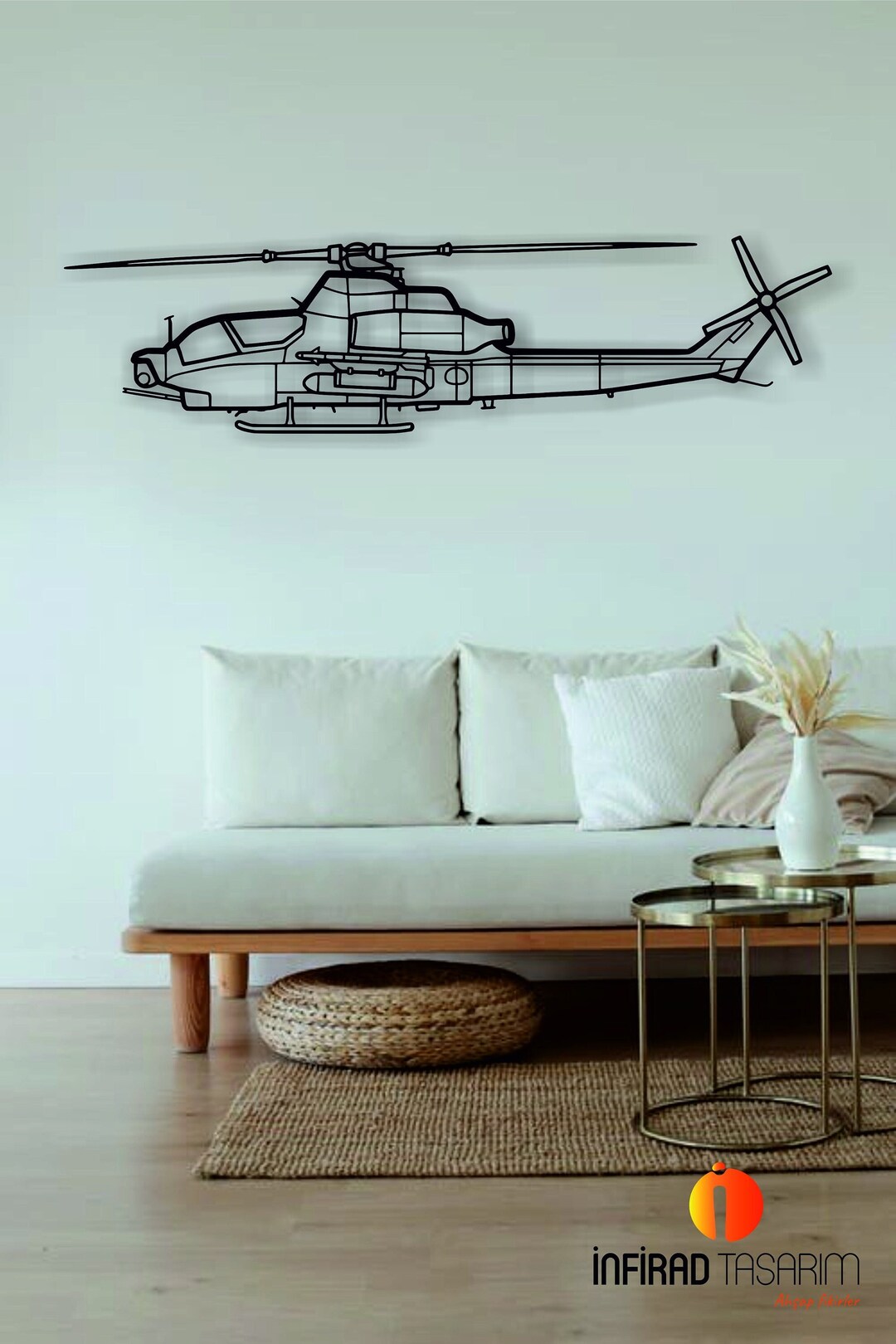 AH-1Z Viper Helicopter Metal Wall Art | Helicopter Wall Art ...