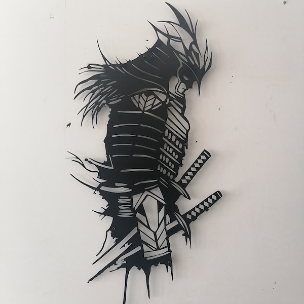Samurai Wall Art 3d - Etsy