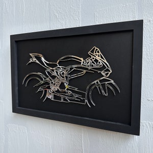 Wood Wall Art | Motorcycle Wall Decor | Custom Motorcycle Wall Art ...