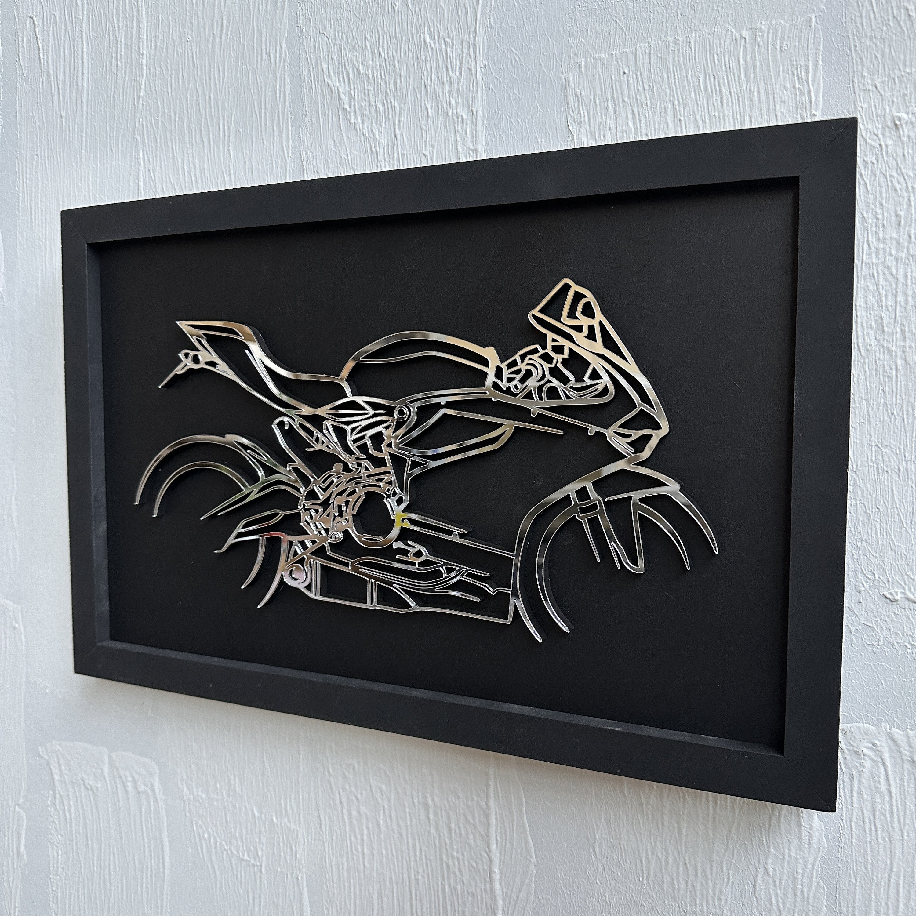 Wood Wall Art | Motorcycle Wall Decor | Custom Motorcycle Wall Art ...