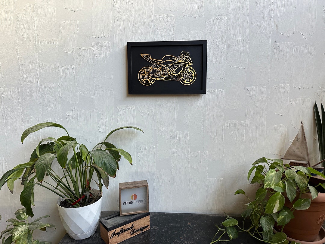 Wood Wall Art | Motorcycle Wall Decor | Custom Motorcycle Wall Art ...