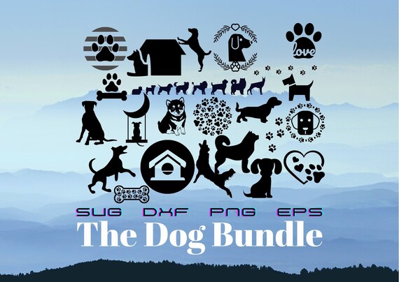 Dog Svg Bundle Bone Svg Dog Paw Svg Files for Cricut - Etsy