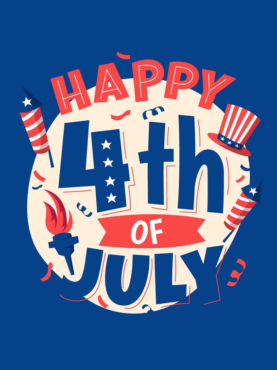 Printable Welcome Sign Small Size for Independence Day Party - Etsy