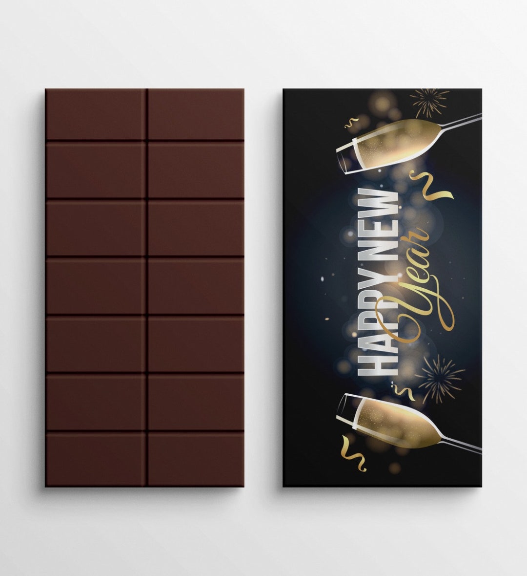 Printable Chocolate Labels for Your New Year Party, DIY Instant ...
