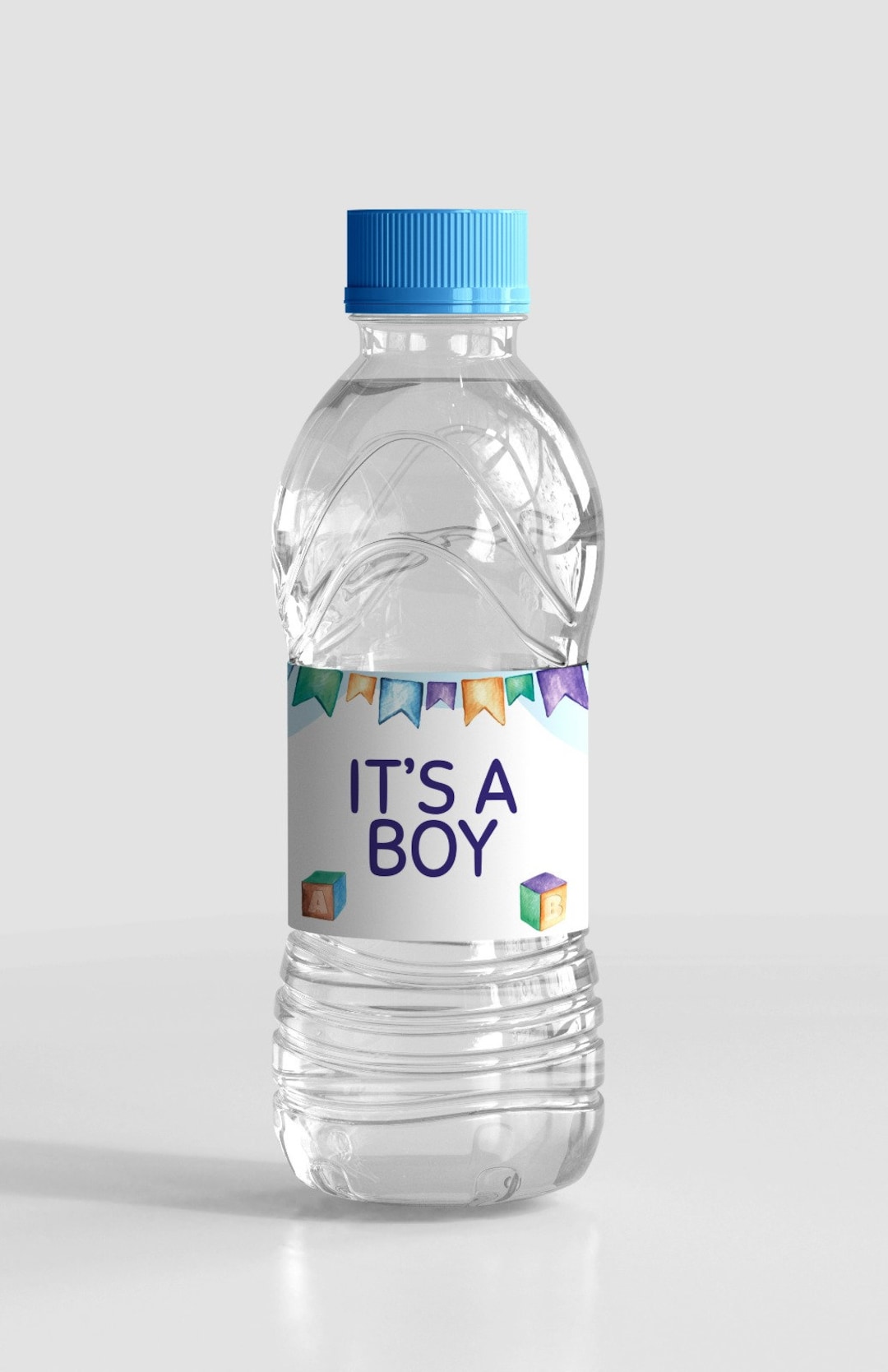 Printable Water Bottle Labels for Boy Baby Shower Parties, It's a Boy ...