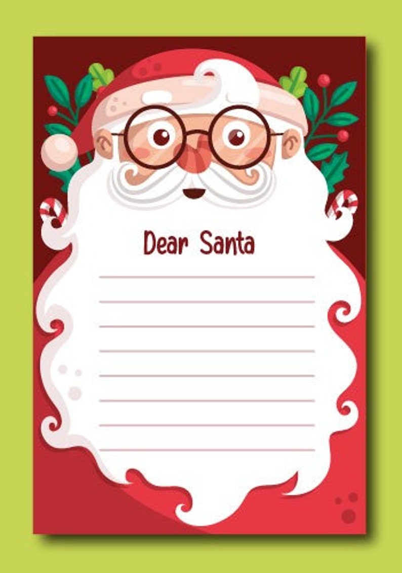 Printable Santa Message for Your Christmas Party, DIY Instant Download ...