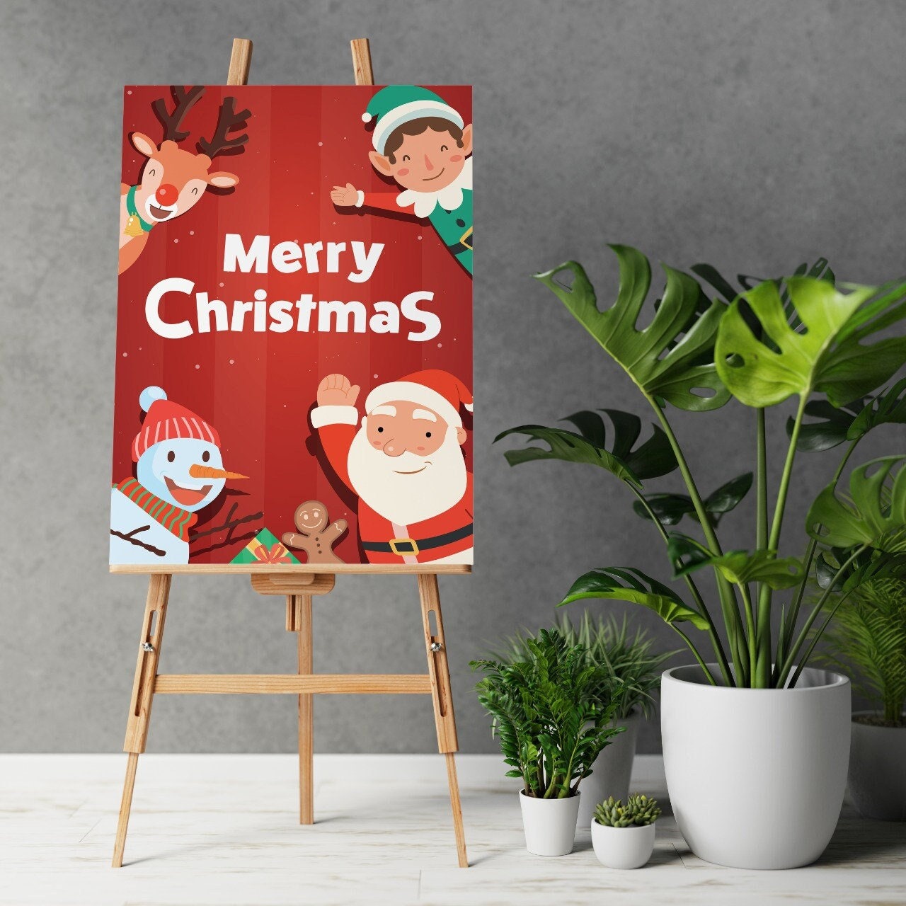 Printable Welcome Sign Big Size for Your Christmas Party DIY - Etsy