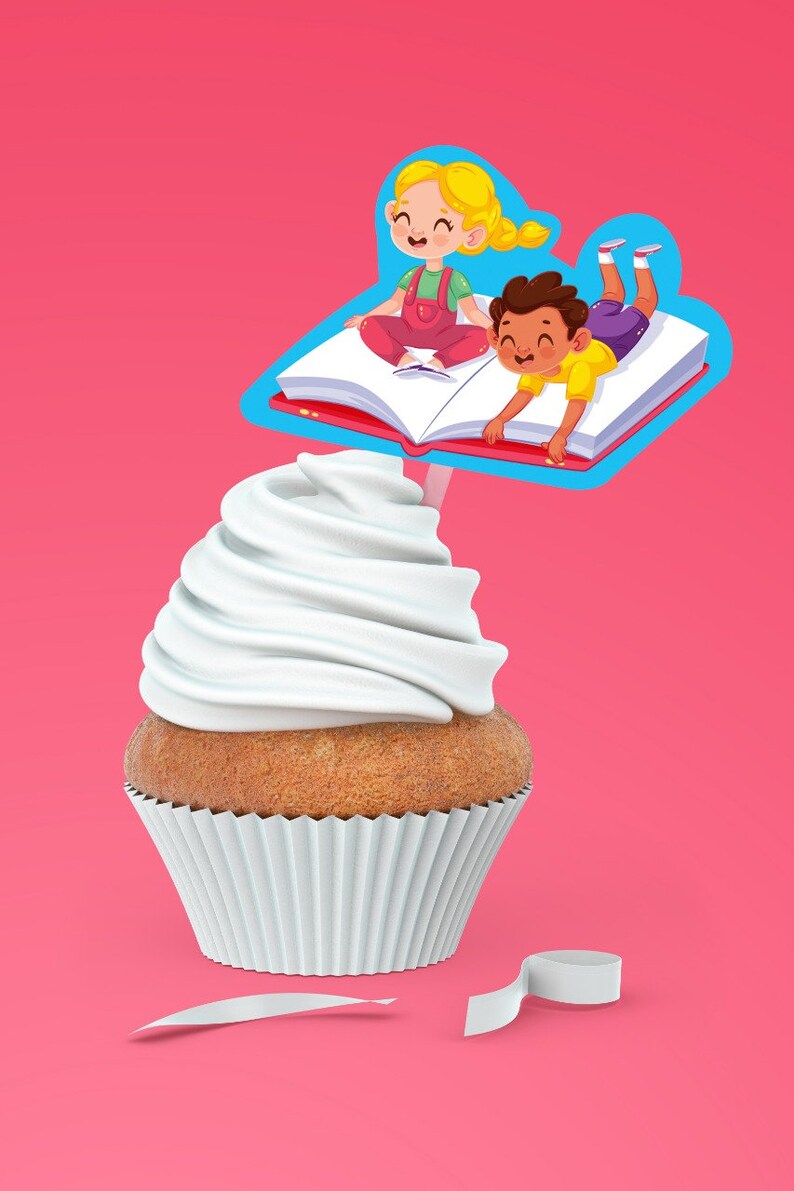 Printable Cupcake Topper for Back to School Event DIY - Etsy