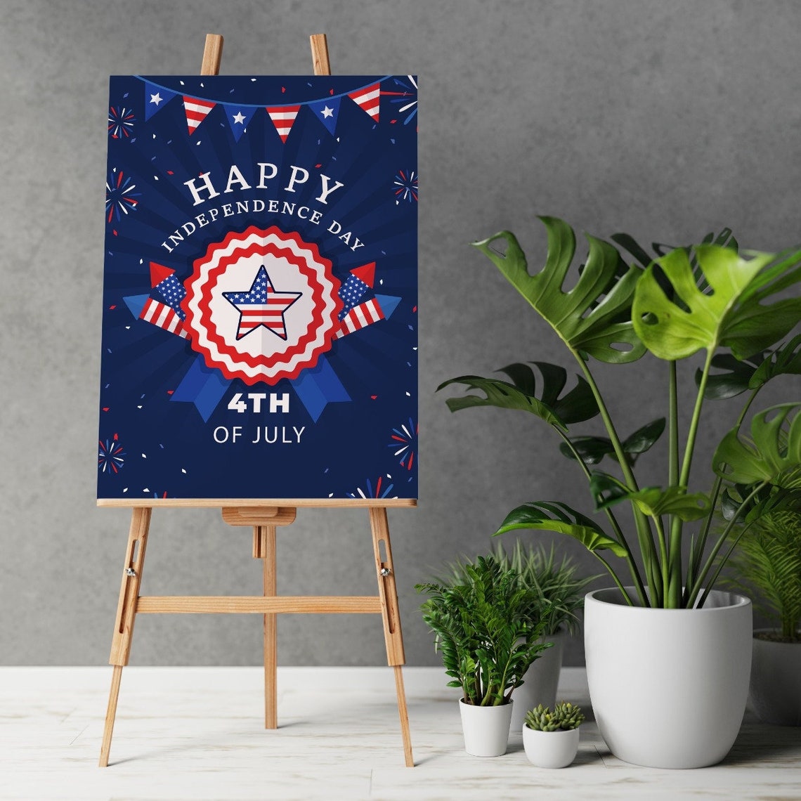 Printable Welcome Sign Big Size for Independence Day Party, July 4th ...
