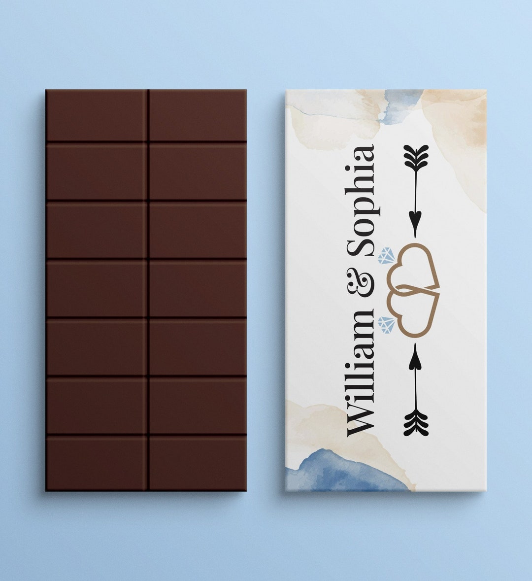 Customizable Printable Chocolate Labels for Wedding & Engagement ...