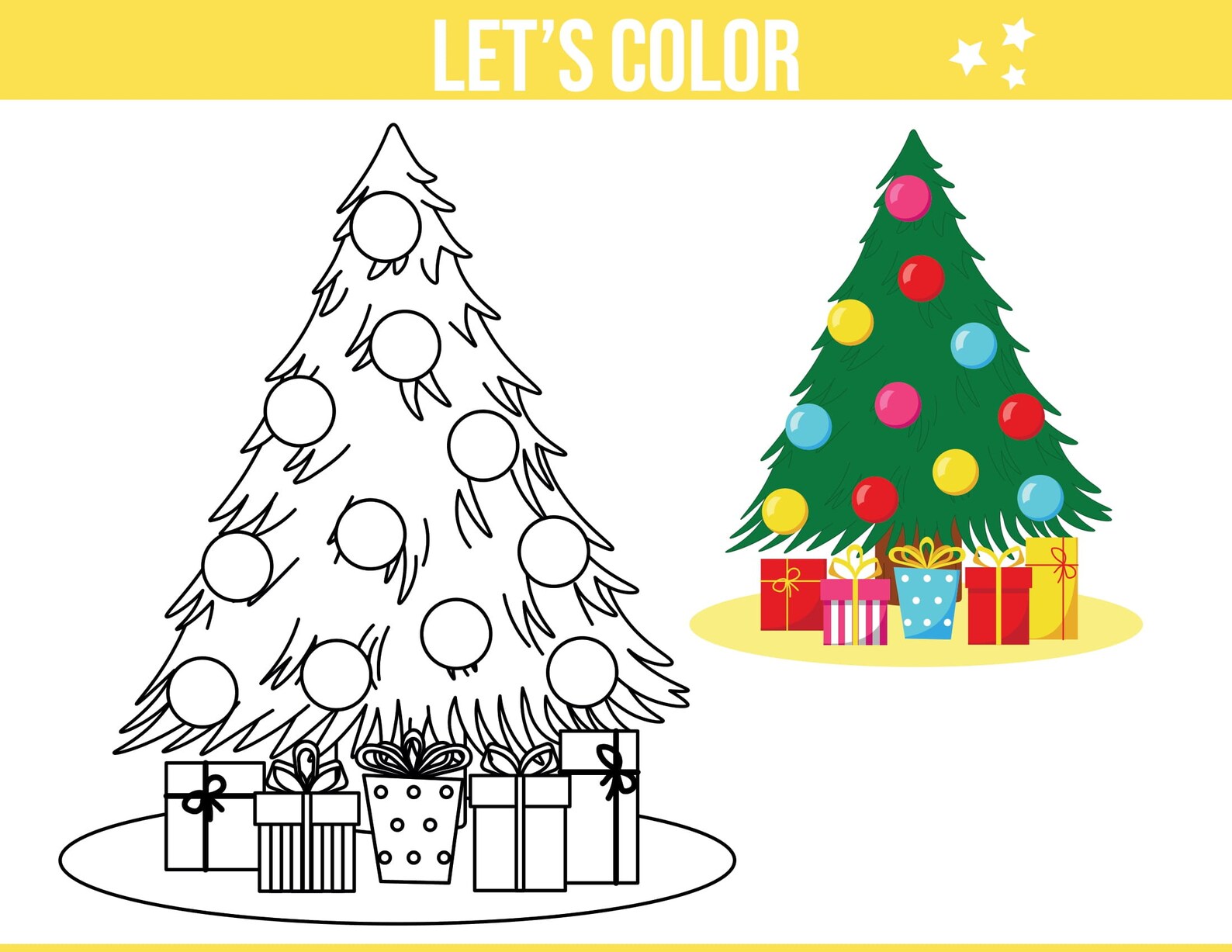 Printable Coloring Pages for Your Christmas Party, DIY Instant Download ...