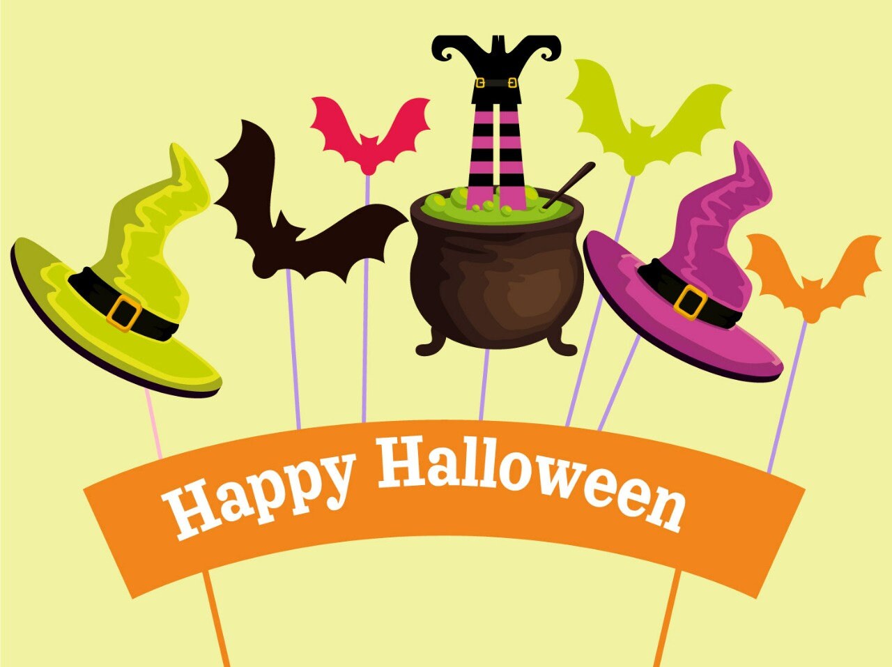 Printable Centerpieces for Halloween Party, Happy Halloween Cupcake ...