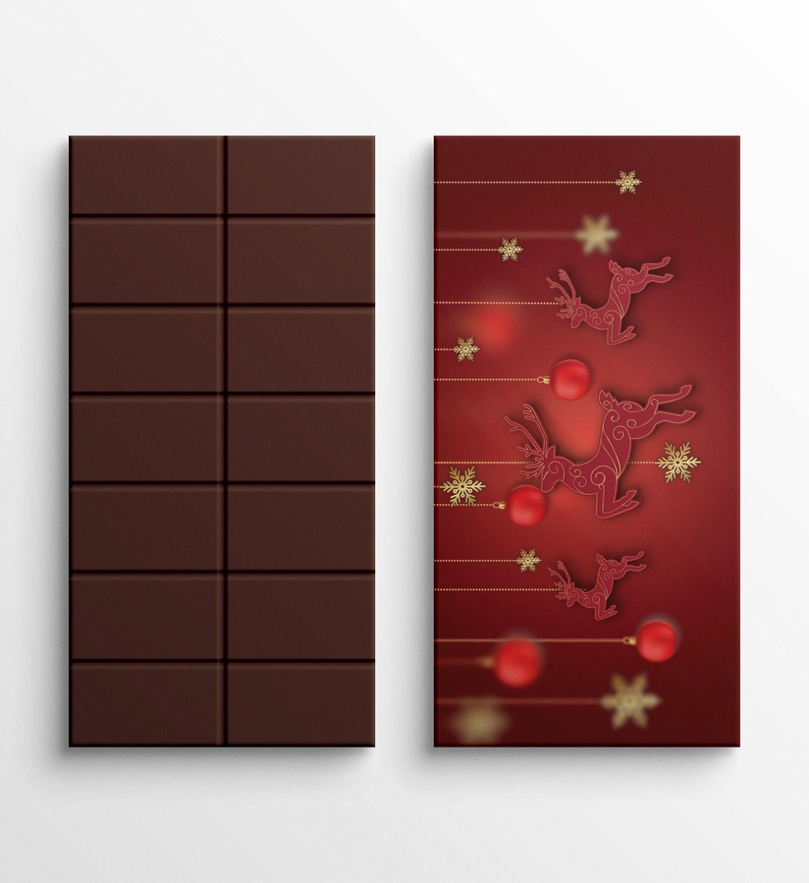 Printable Chocolate Labels for Your Christmas Party DIY - Etsy