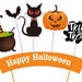Printable Centerpieces for Halloween Party, Happy Halloween Cupcake ...