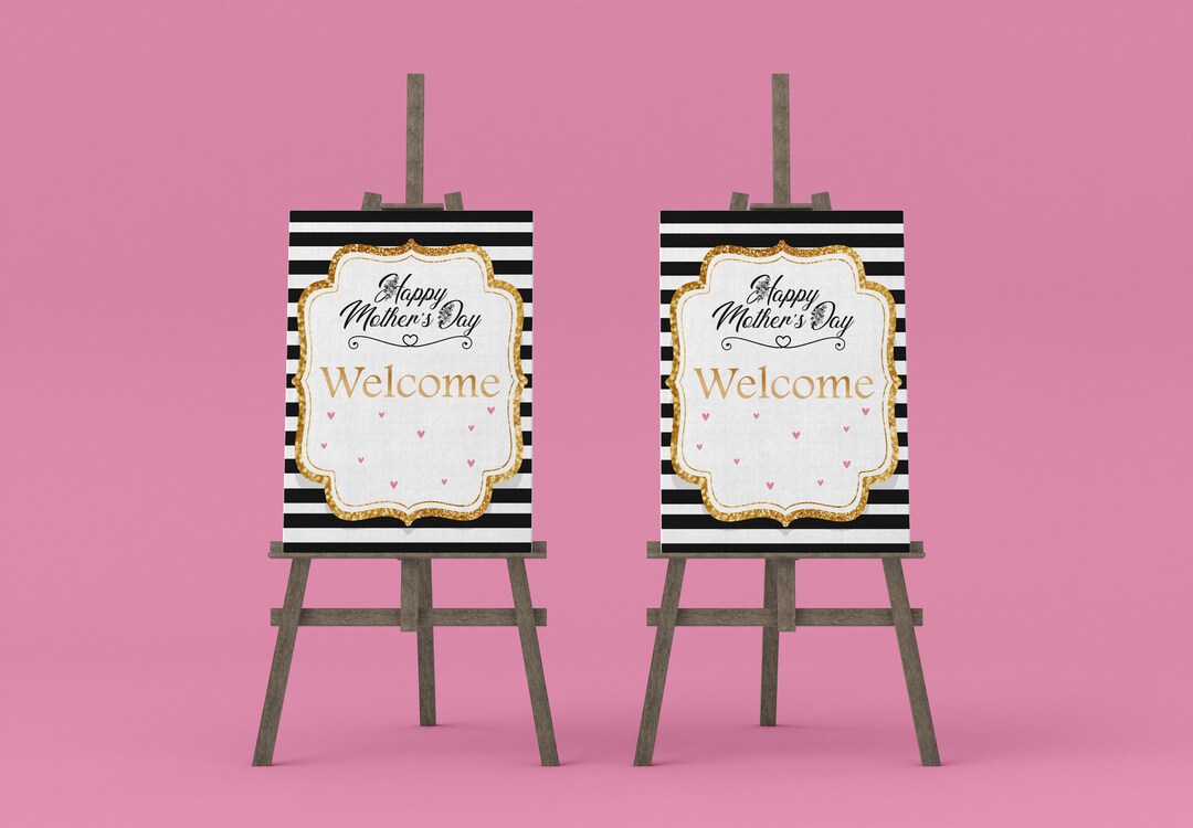 Welcome Sign for Mother's Day, Printable Sign for Mother's Day, DIY ...