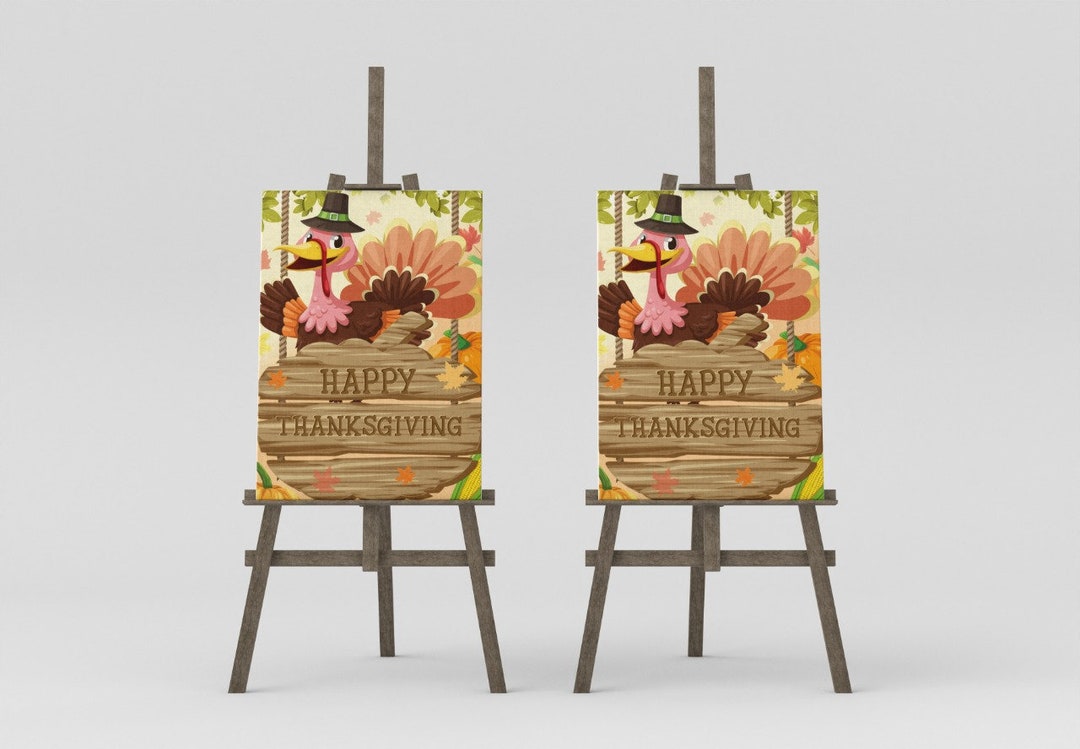 Printable Welcome Sign Small Size for Thanksgiving Themed Party, DIY ...