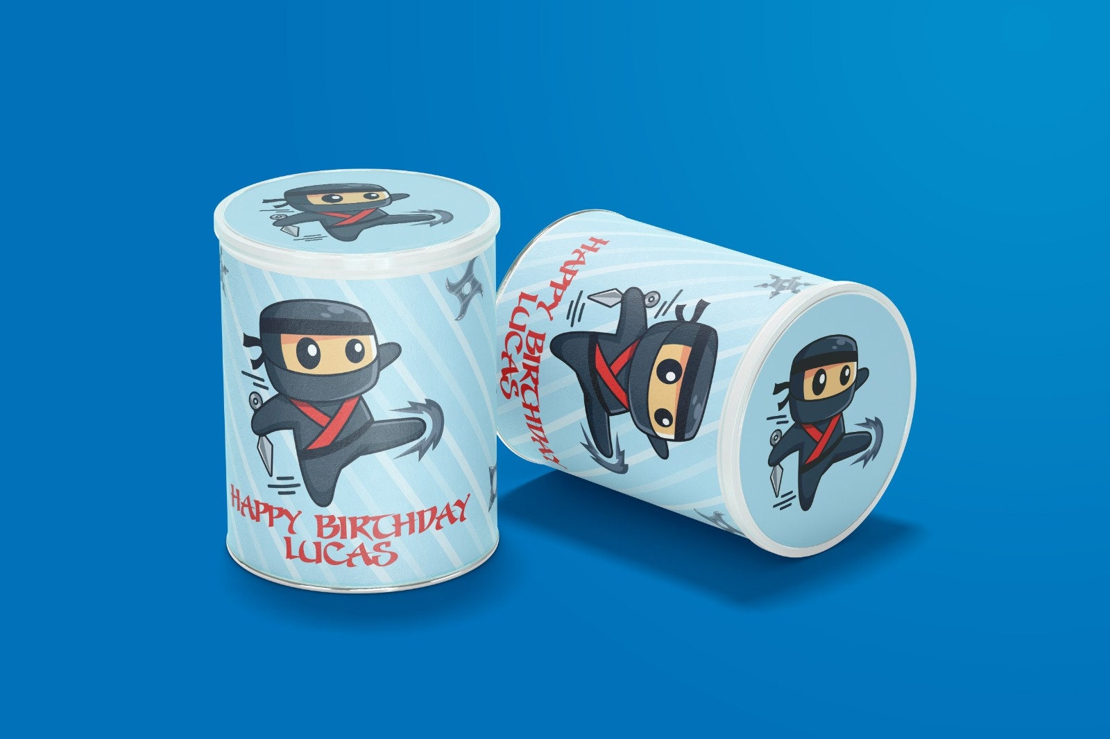 Printable Chips Labels for Ninja Themed Birthday Party, DIY Instant ...