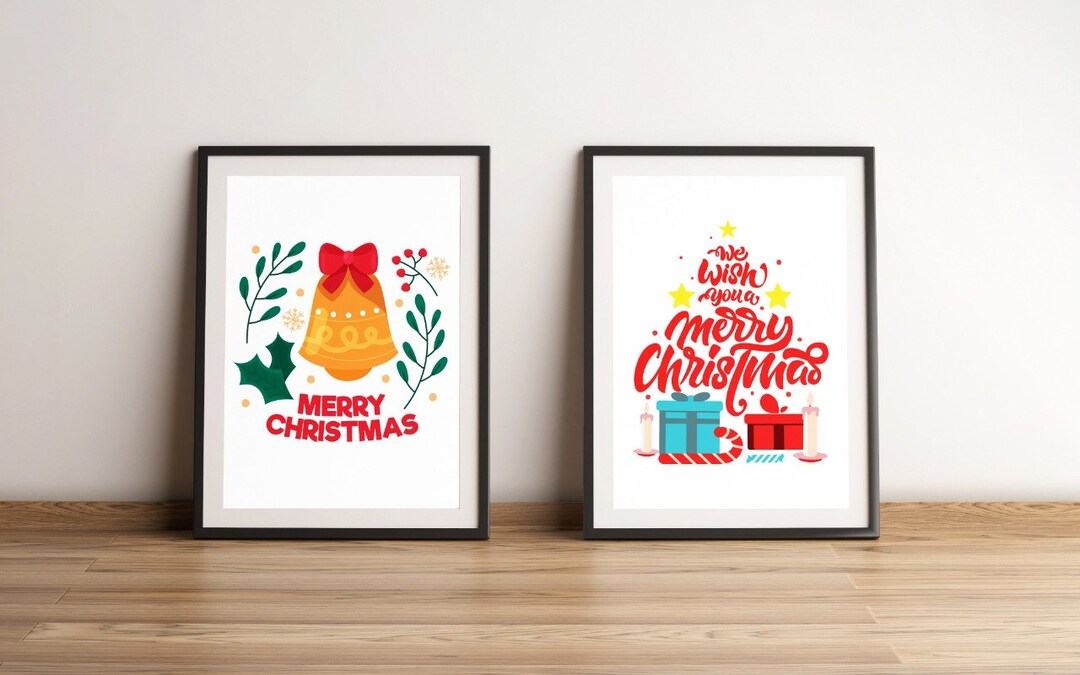Printable Table Signs for Your Christmas Party, Instant Download, Merry ...
