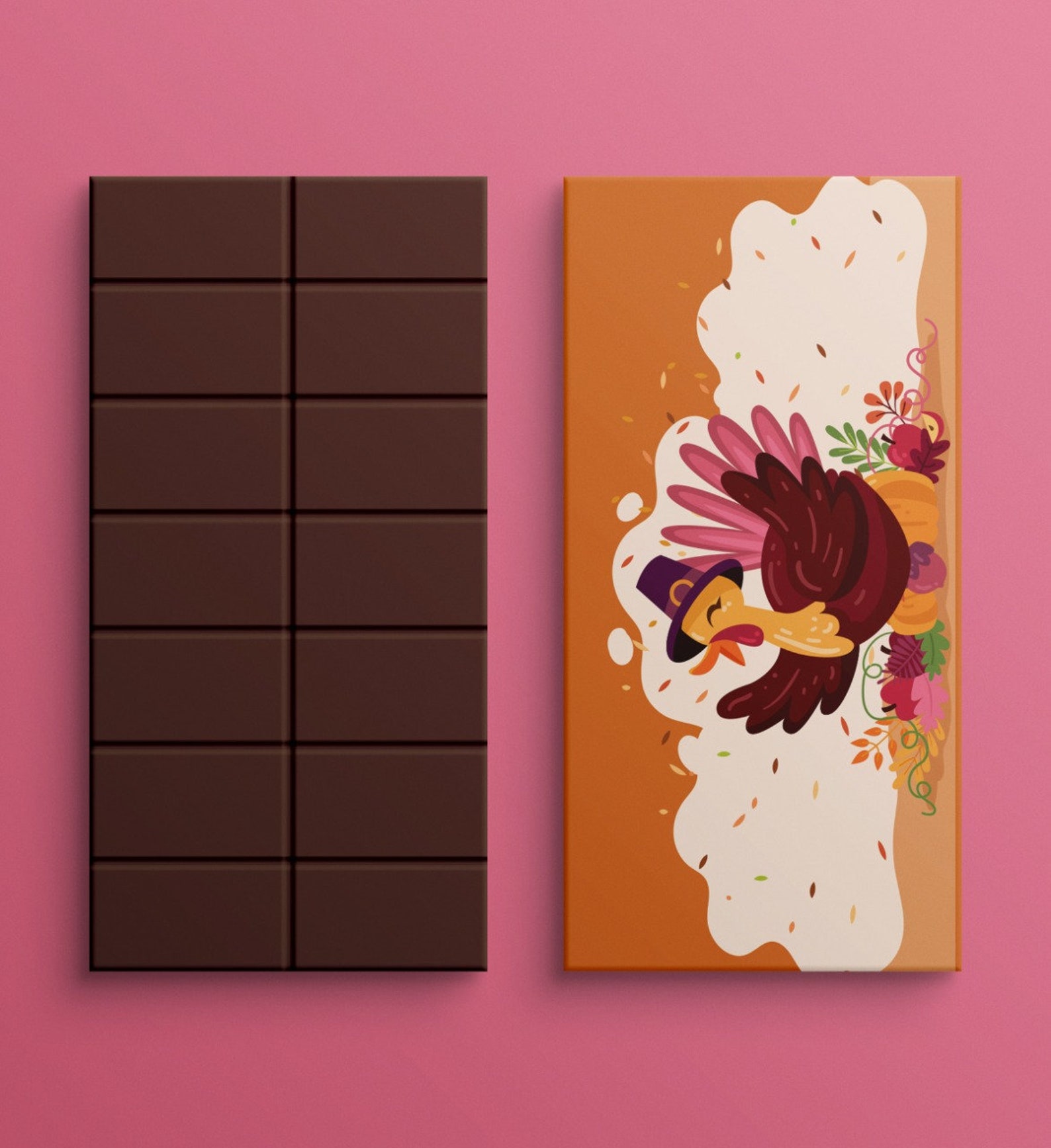 Printable Chocolate Label for Thanksgiving Party, Happy Thanksgiving ...