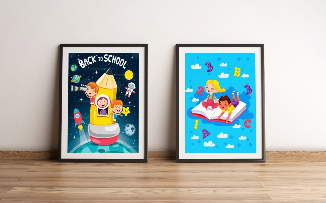 Printable Back to School Table Signs Decoration, Instant Download, Back ...