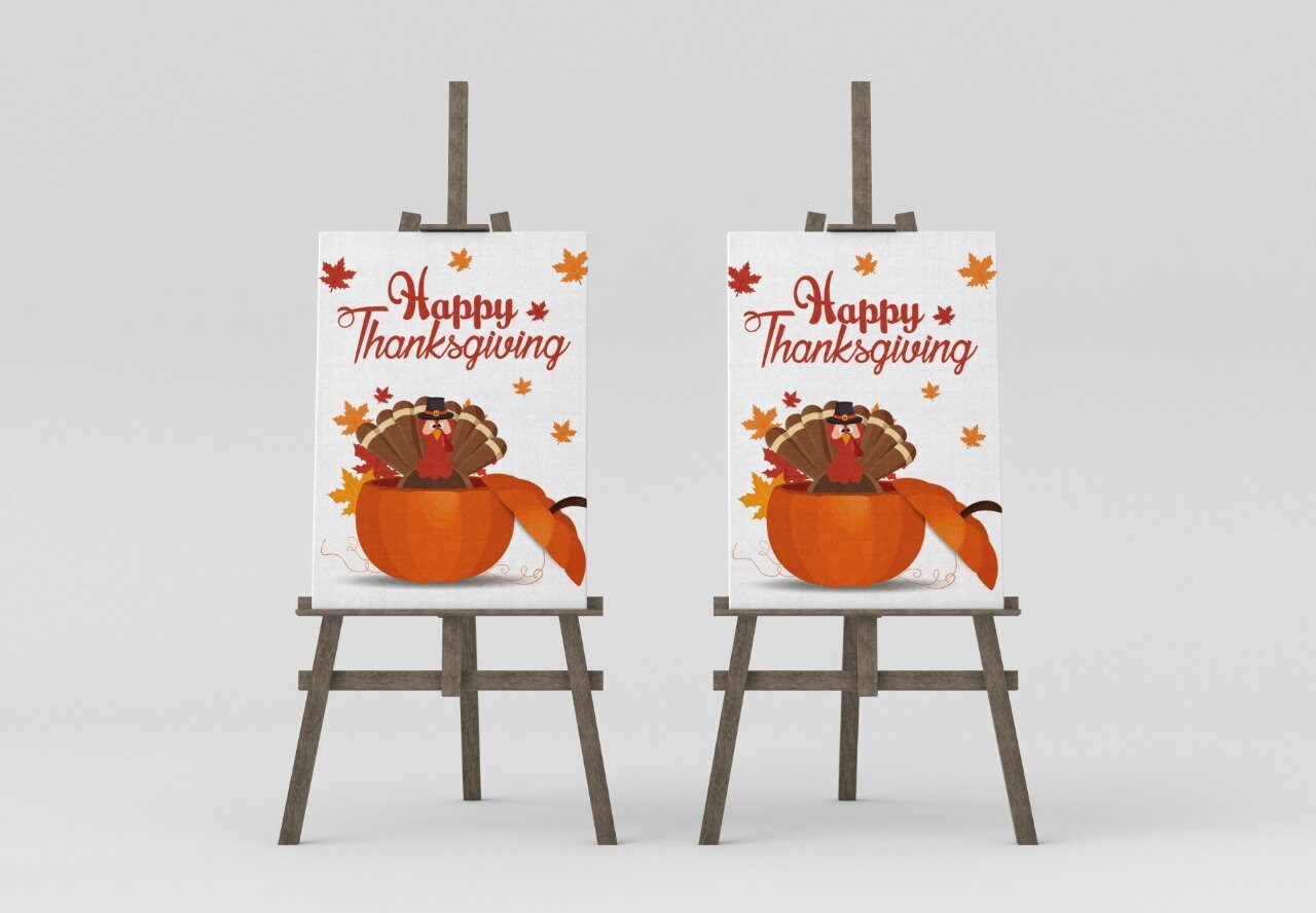Printable Welcome Sign Small Size for Thanksgiving Themed Party, DIY ...