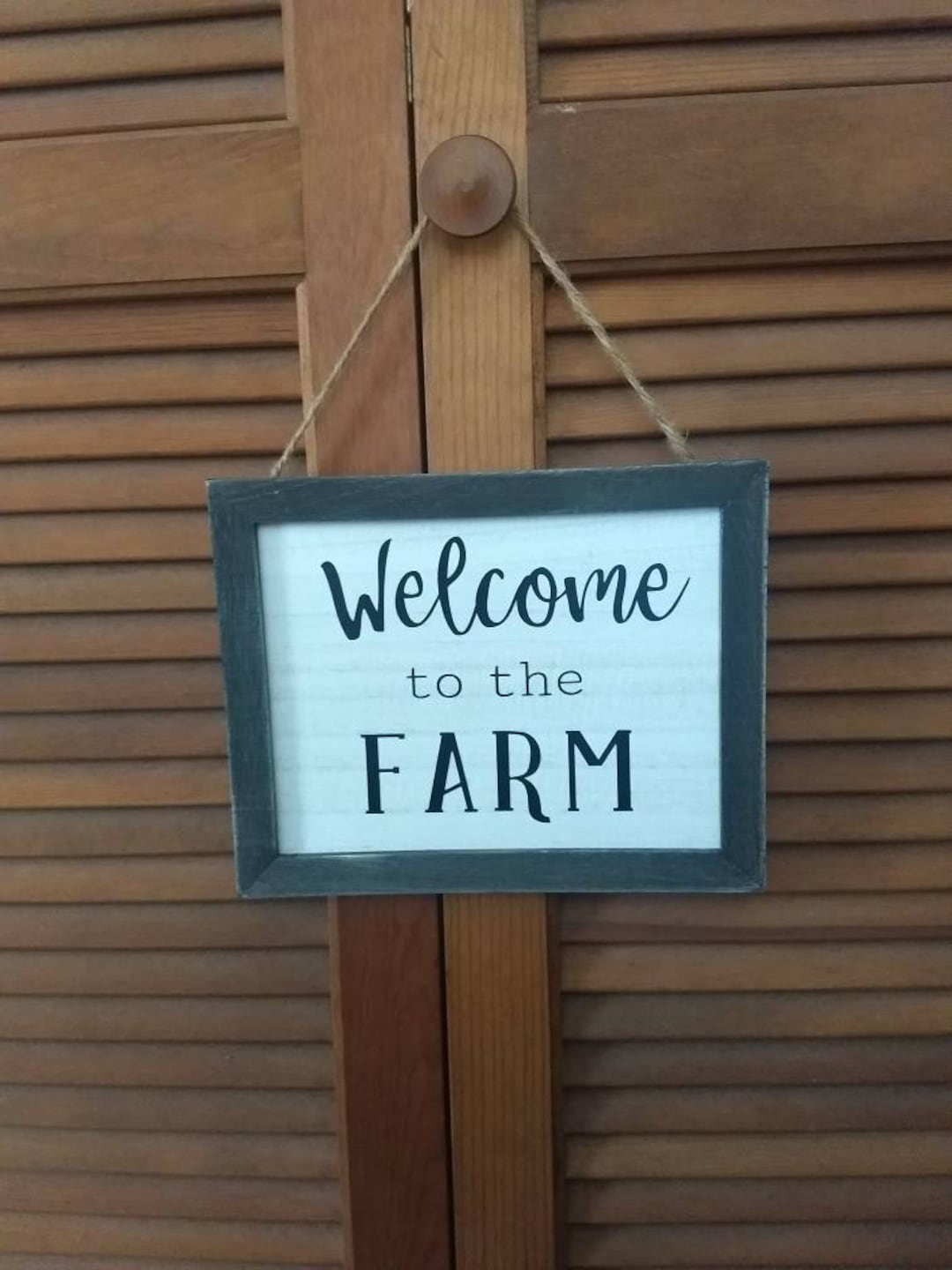 Welcome to the Farm Wooden Sign Farmhouse Decor - Etsy