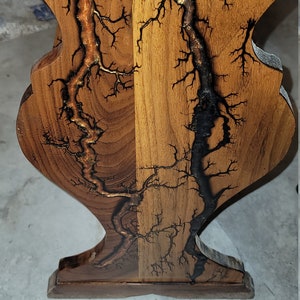 Fractal Burnt Epoxy Resin Table - Etsy