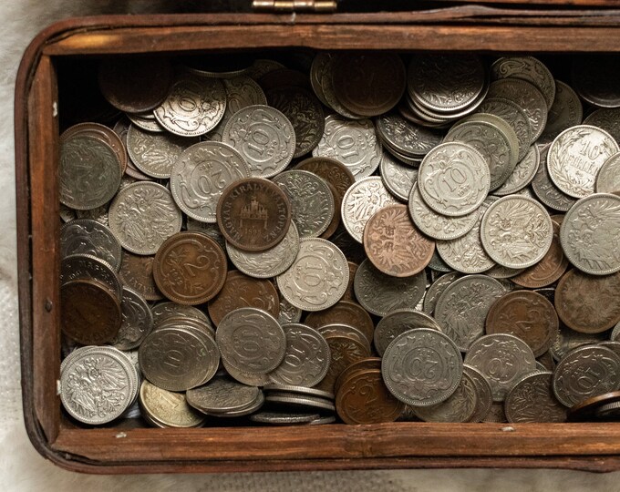 100 Years Old Coin Lot - 10 Coins From Austro-hungarian Empire ...