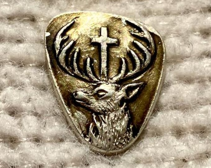 Rare 1950s German Stag Hunting Pin – Vintage Metal Deer Brooch With ...