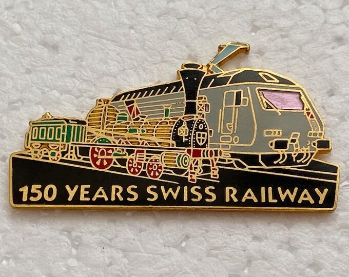 Rare 1997 Swiss Railway 150 Years Commemorative Pin – Limmat Locomotive ...