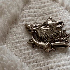 Vintage 1950s German Boar Hunting Enamel Pin - Authentic Boar Hunting ...