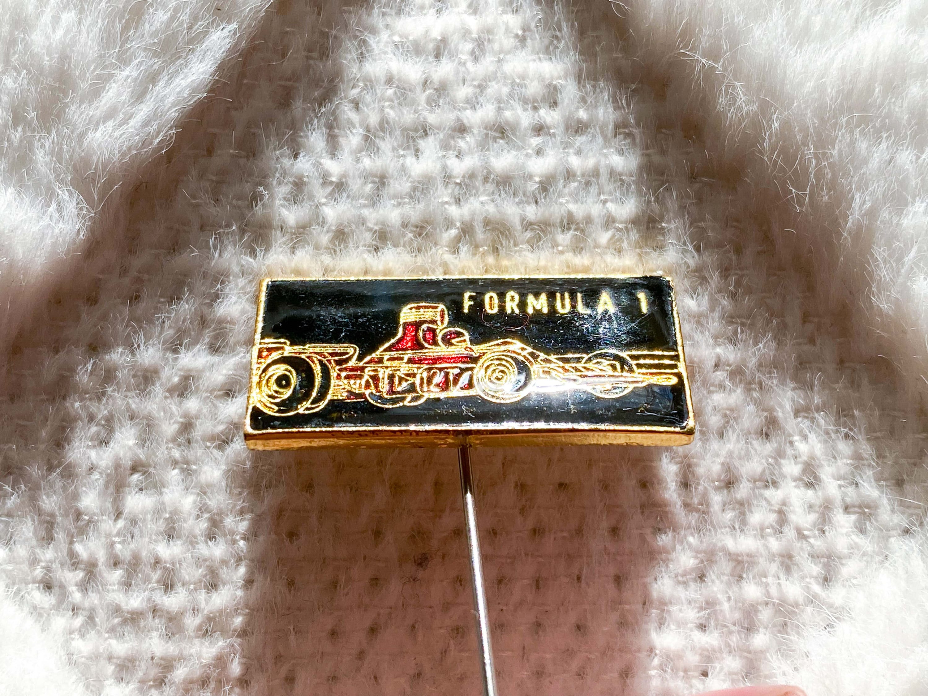 Vintage Formula One Pin From the 1980s | Antique Black Formula 1 Badge ...