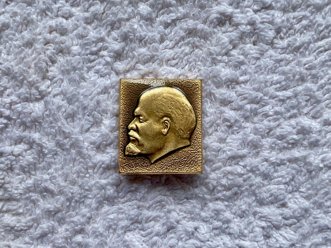 Vintage 1940s Lenin Profile Enamel Pin | Vintage Communist Pin ...