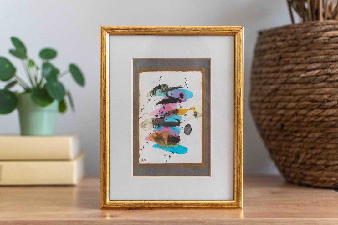Vintage Retro 1980s Watercolor Painting | Retro Modern Watercolour ...